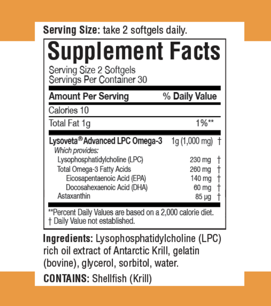 OmegaBrite LPC Brain Elite | Lysoveta® | Aker BioMarine